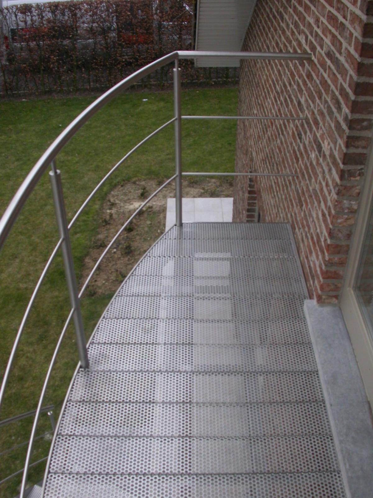 Draaitrap - 2 trapbomen MII-02 | Made in inox